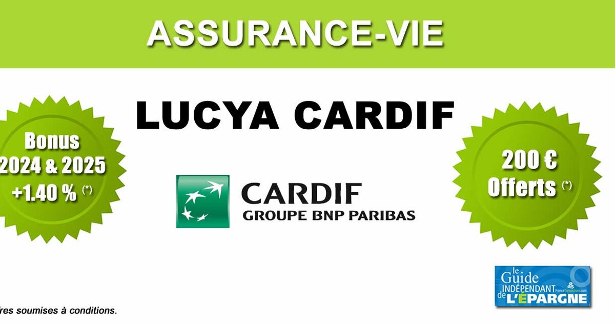 200 € offerts sur Lucya Cardif : meilleur contrat d'assurance-vie 2024 ...